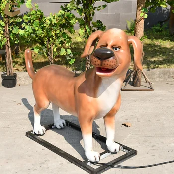 Sgai37 Lifelike Animatronic Animal Model Robot Cartoon Realistic Dog ...