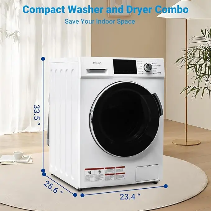 12KG Home Front Loading Washer and Dryer 2 in 1 Combo