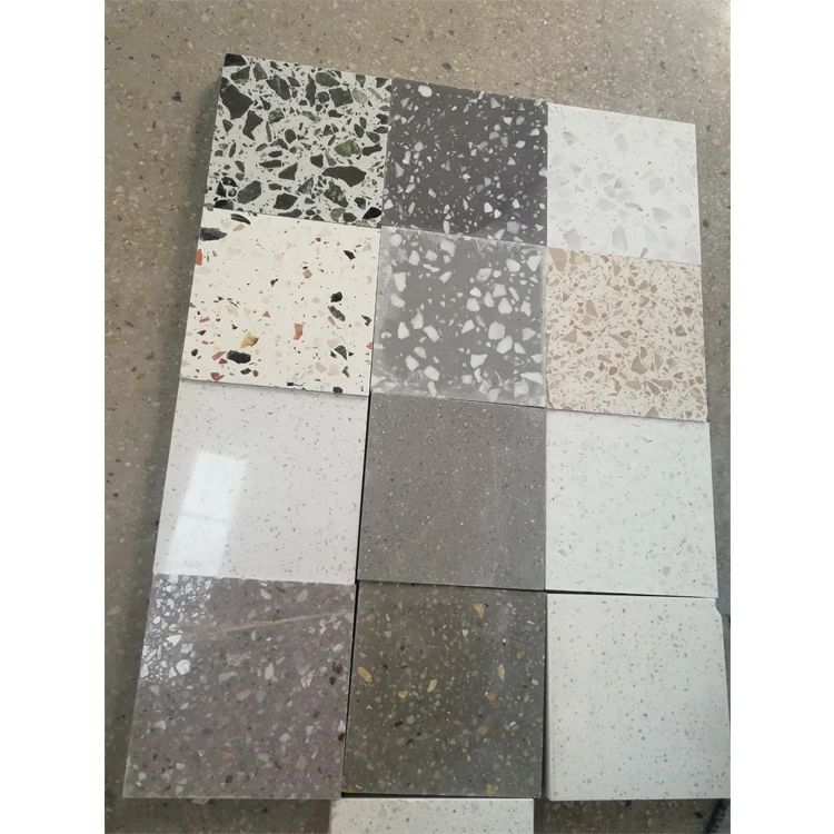 Custom Sizes Multi Colors White Terrazzo Tile Flooring Wall Big Slab ...
