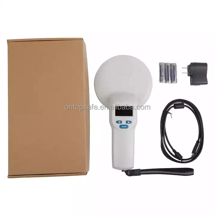 134.2/125Khz Portable Handheld Dog Chip Pet Microchip Scanner Cattle ...