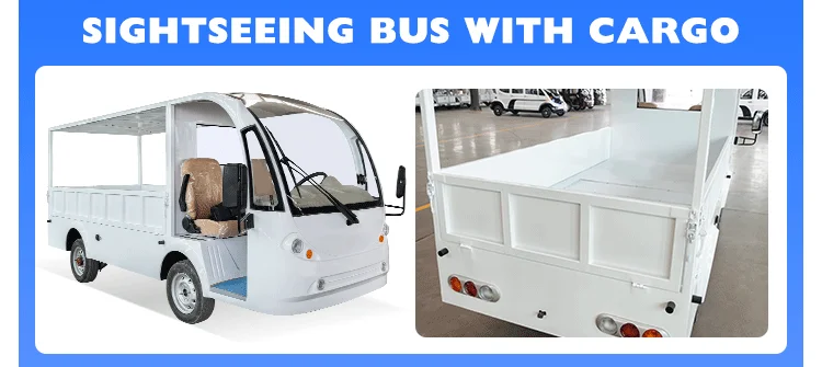 23-Seater Fully Enclosed Electric Sightseeing Bus 1100CC Displacement ...