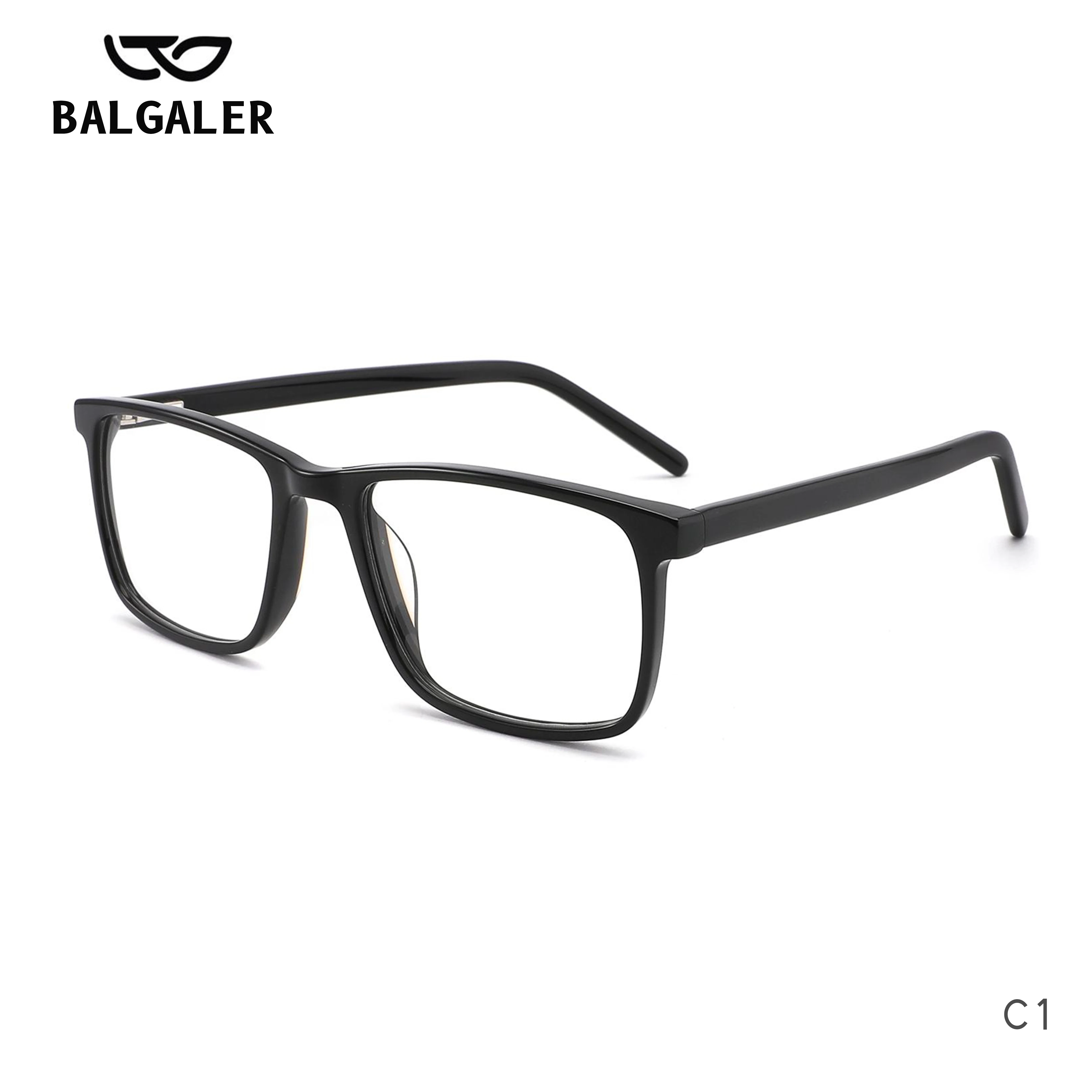 Big Rectangle Optical Eyeglasses Frames Acetate Reading Myopia ...