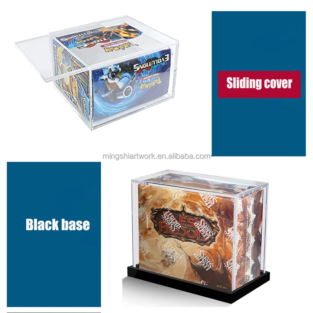 Mingshi Uv Resistant Pokemon Accessories Products Wholesale Acrylic Case For Yugioh Booster Box ...