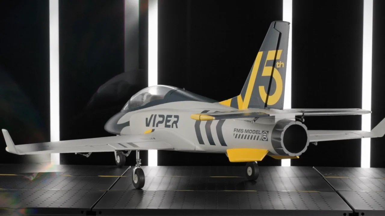 Fms 70mm Viper V2 Edf Jet Pnp 15th Anniversary Rc Plane With Cnc Metal ...
