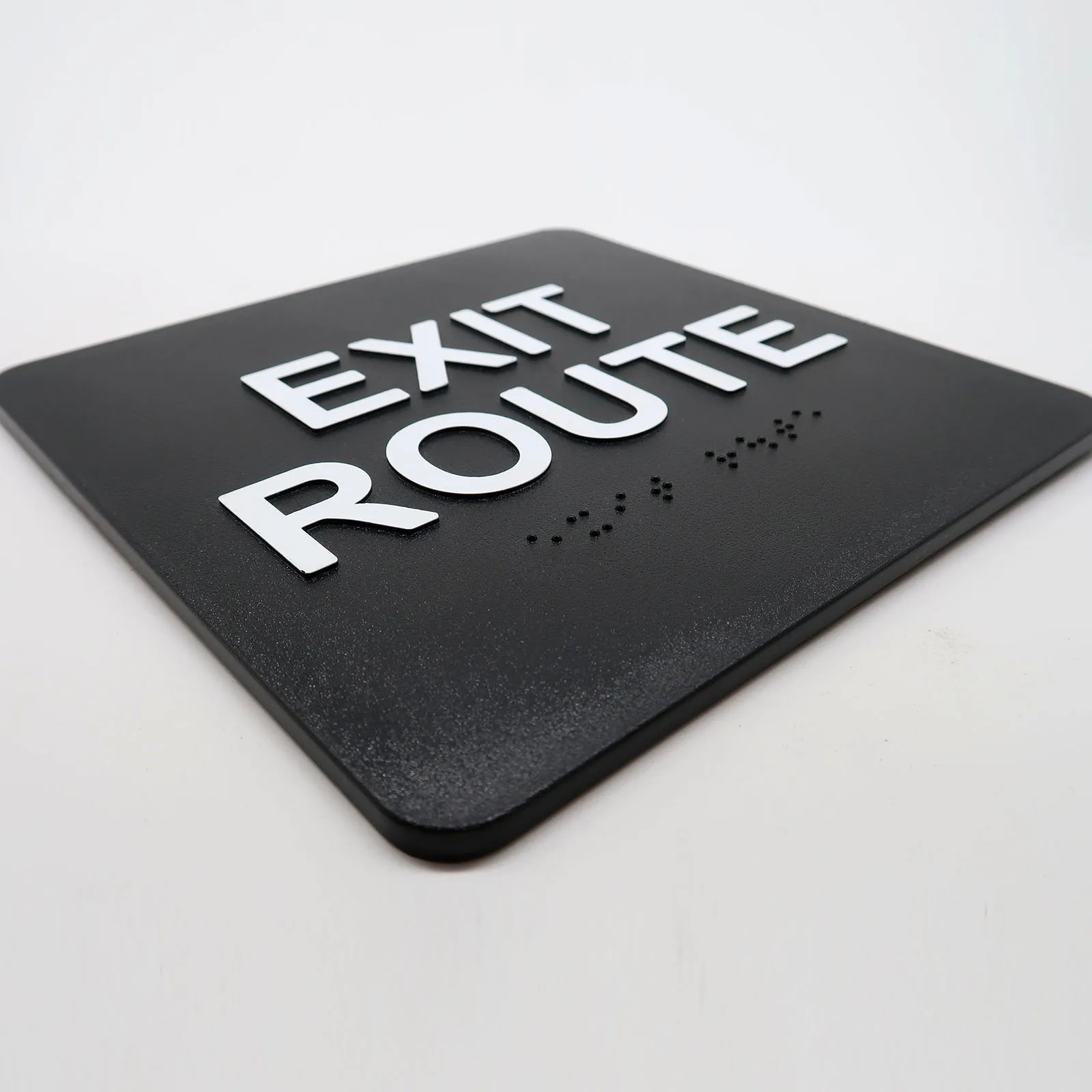 Custom Injection Molded Braille Signages- Exit Route - Buy Toilet ...