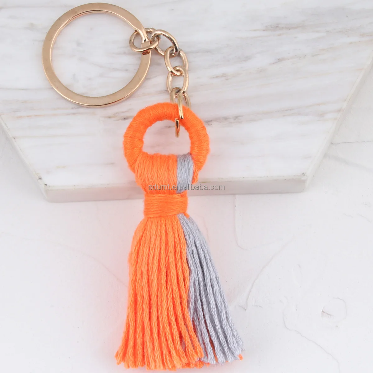 Wholesale Key Ring Key Holder Tassel Bag Accessories Glitter Bracelet ...