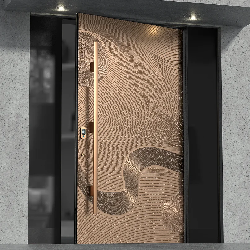 Italy armoured door competitive anti theft front door exterior fancy ...