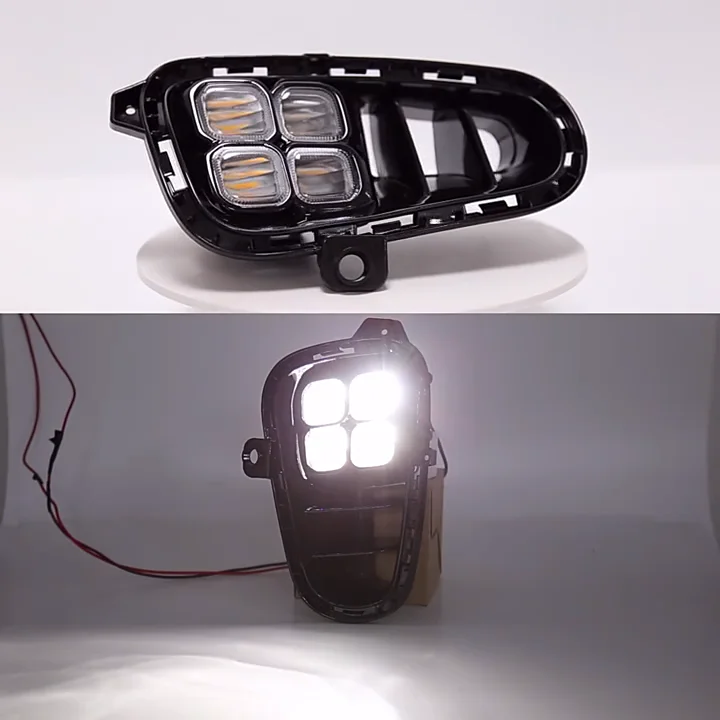 Car Led Fog Lamps Drl Led Head Lights Drl Daytime Running Lights Front ...