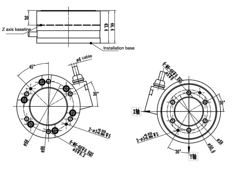 6-Axis Force Torque Sensor - Multi-Axis Transducer with Modbus-RTU ...