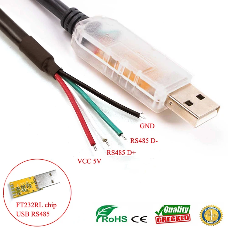 FTDI Chip USB-RS485-WE-1800-BT - Reliable USB to Serial Cable