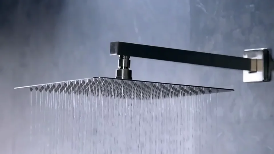 2022 Matte Black Rain Shower System 10 Inch Square Rainfall Shower Head ...