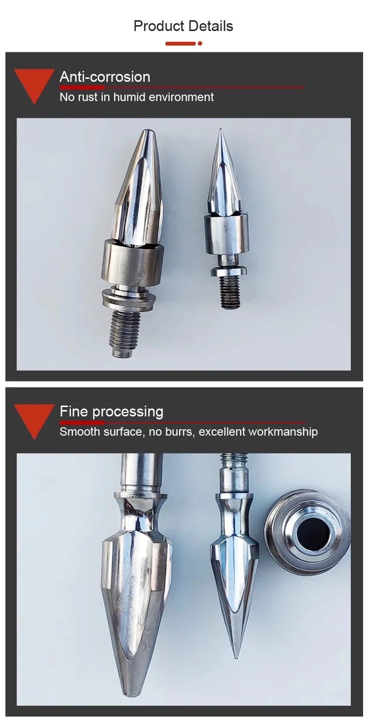 Fine Processing Smooth Surface Injection Molding Machine Screw Head ...