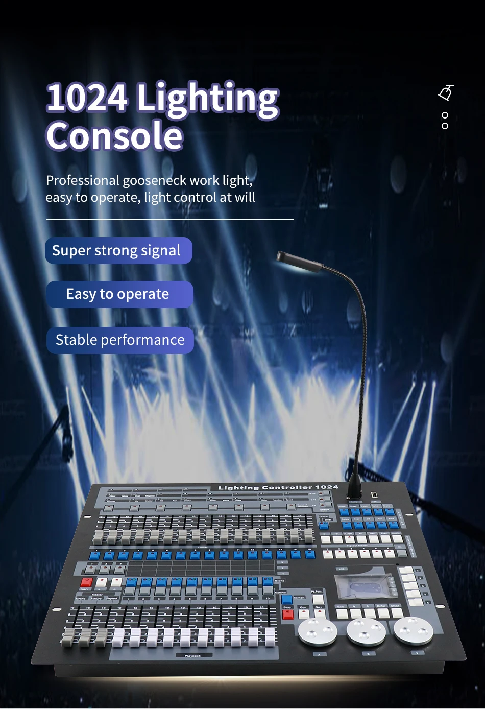 Lighting Accessories DJ Controller 1024 DMX Computer Light Control With ...