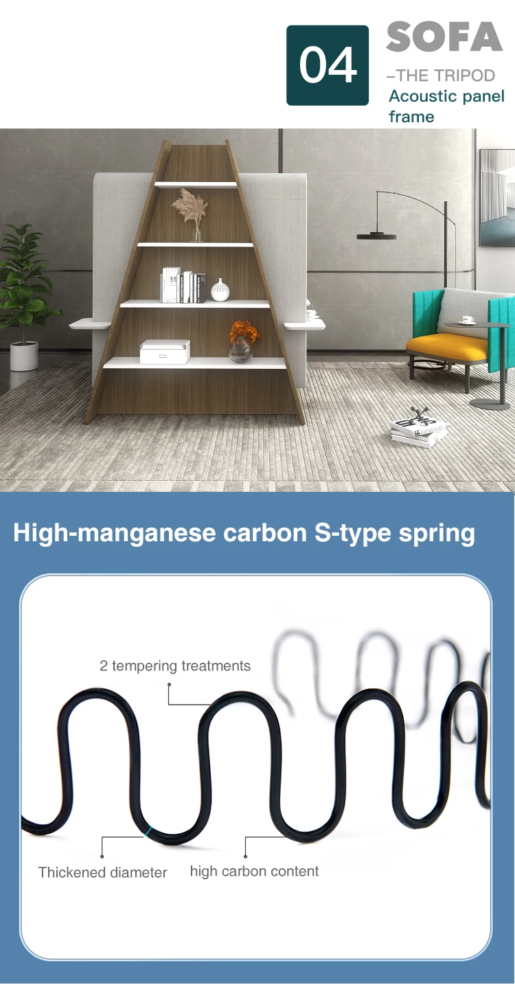 Office Furniture Sectional Meeting Sofa Pod Modern High Back Office ...