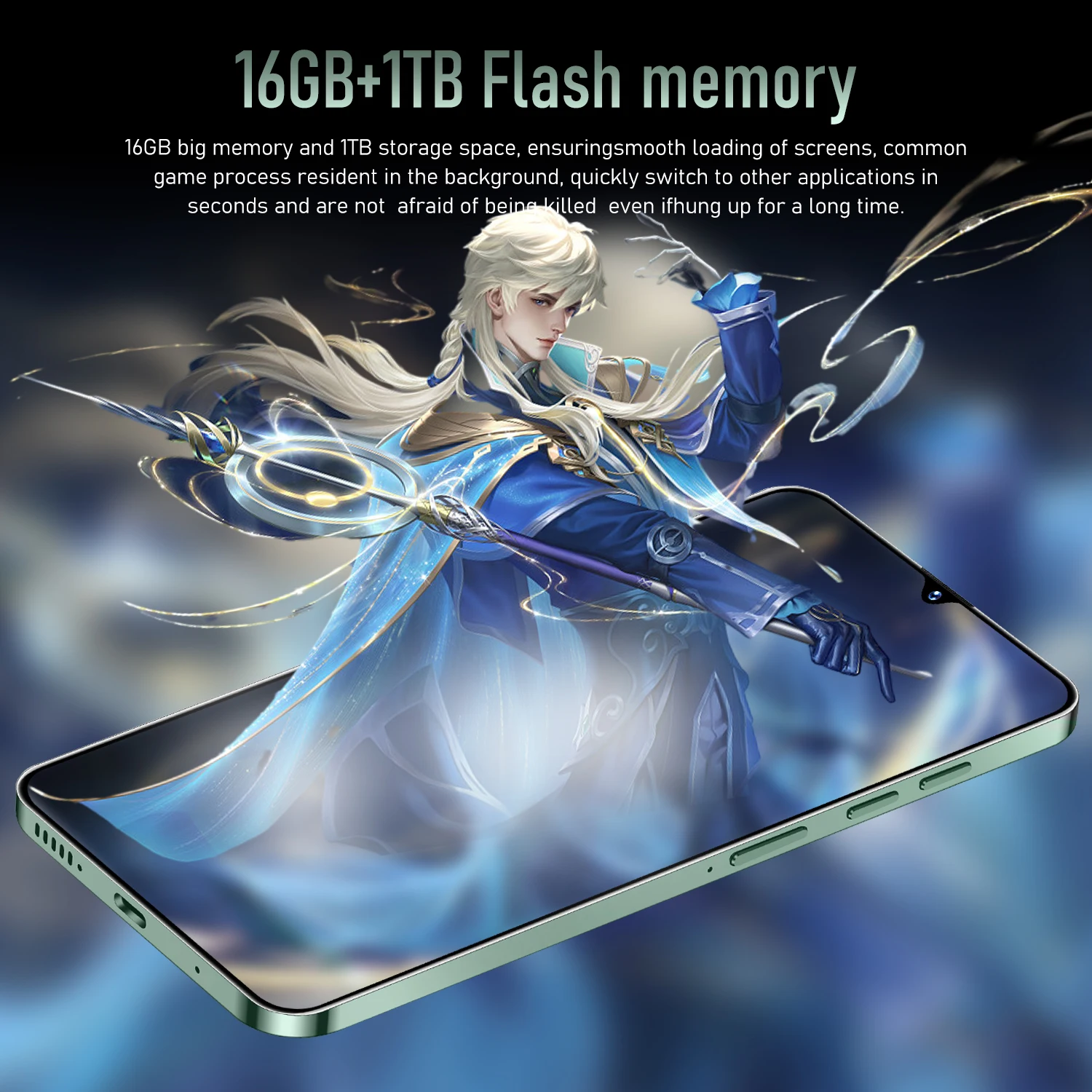 Factory Price 2024 New M14 Pro Smart Phone 16gb+1tb Huge Memory ...