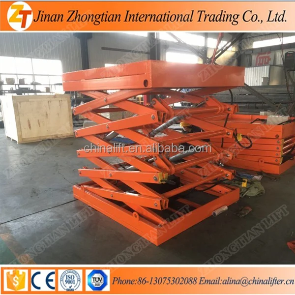Hydraulic Car Double Lift Platform Scissor Lift Platform Table ...