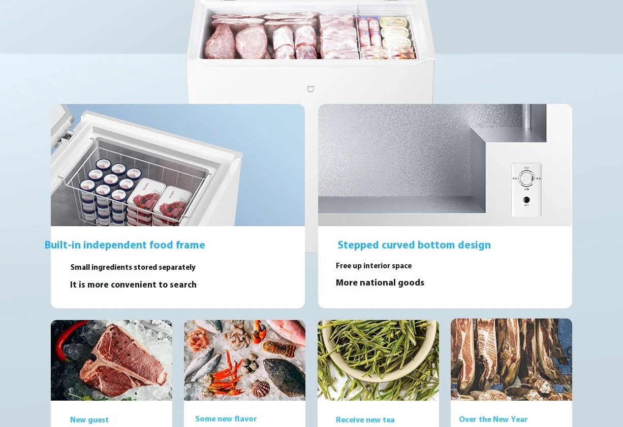 Xiaomi Mijia Freezer - 203L Refrigerator with Folding Door