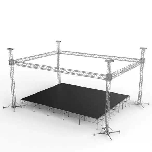 aluminum stage flat roof truss system| Alibaba.com