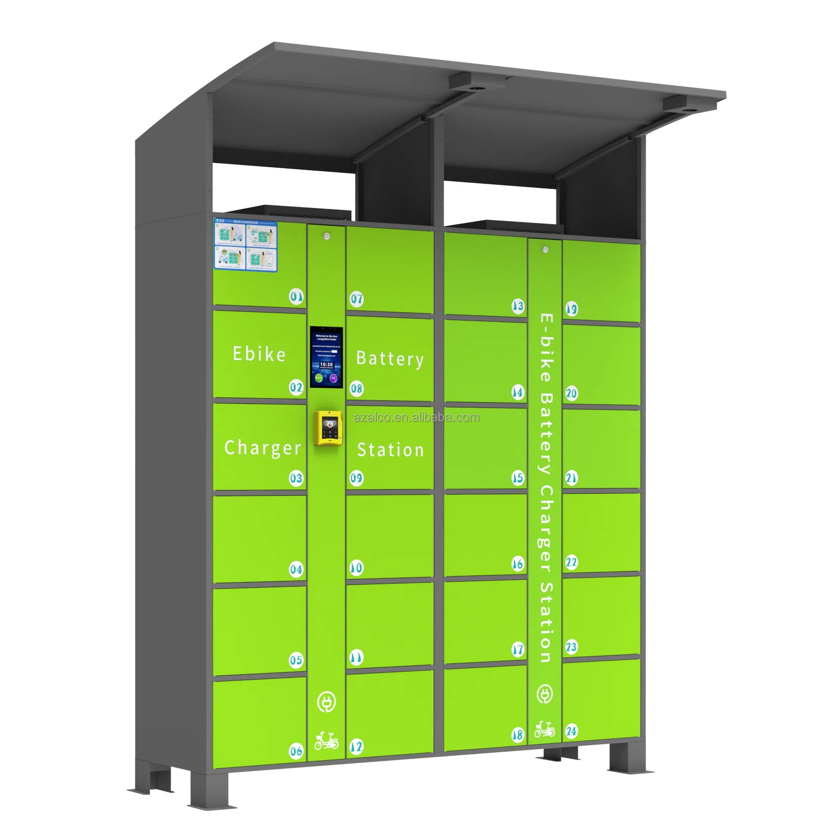 Intelligent Outdoor Battery Swapping Station for E-bikes