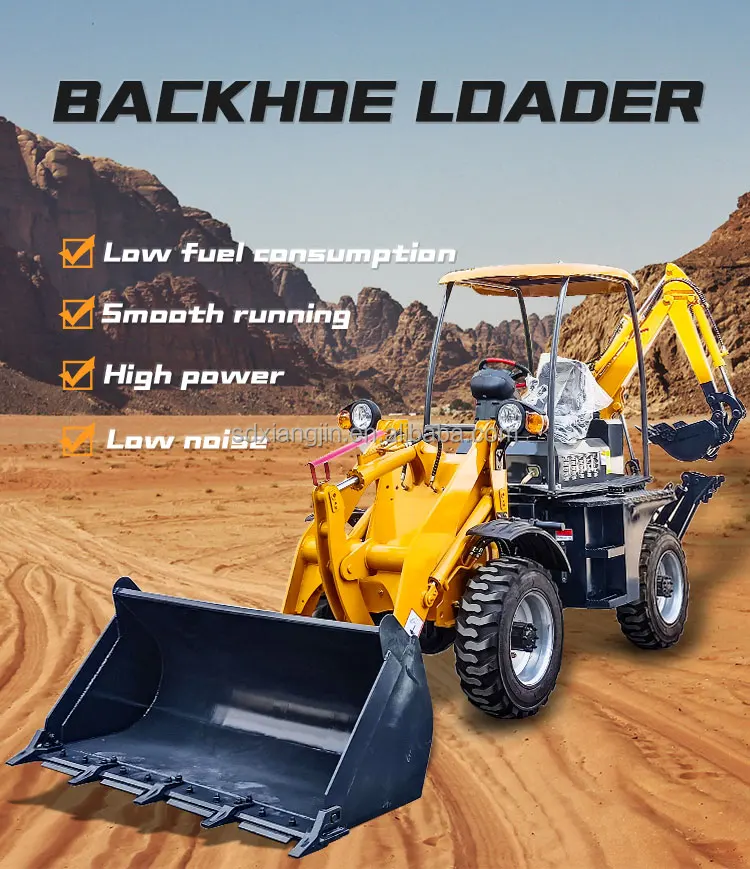 Small Mini Excavator Backhoe Loader Telescopic Wheel Loader - Buy ...