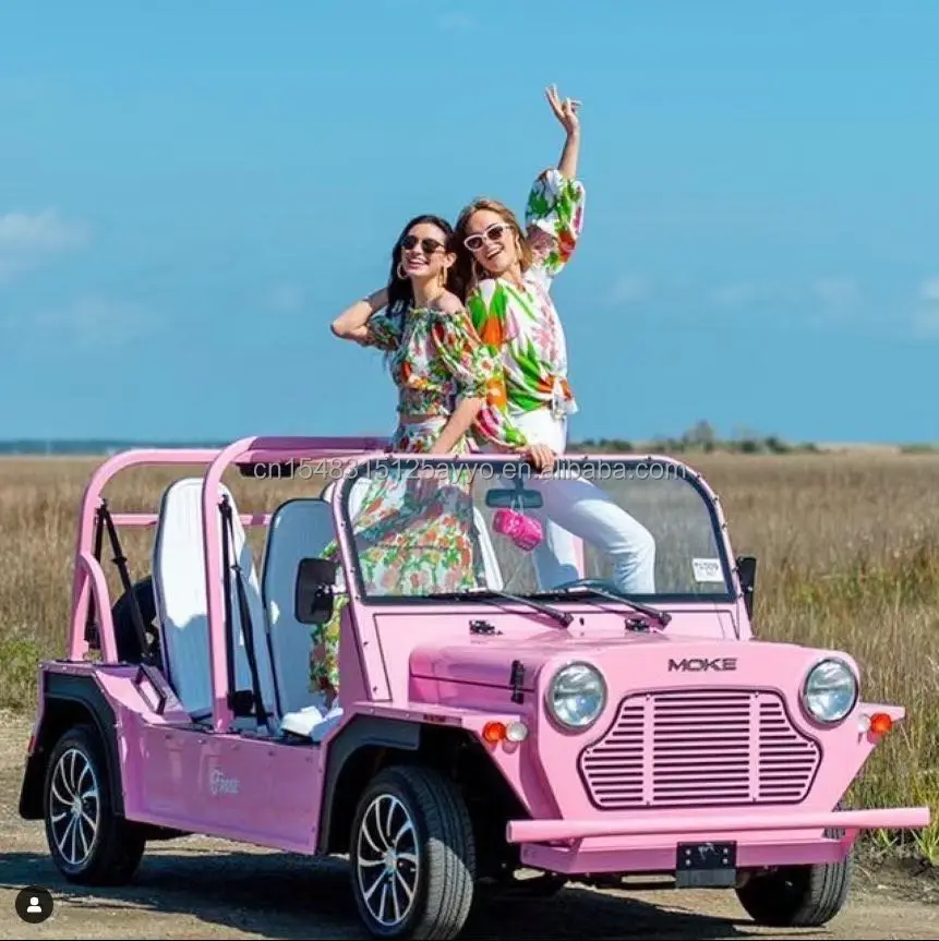 Small Beach Mini Moke Car Golf Go Cart - Gasoline Powered, Adjustable ...