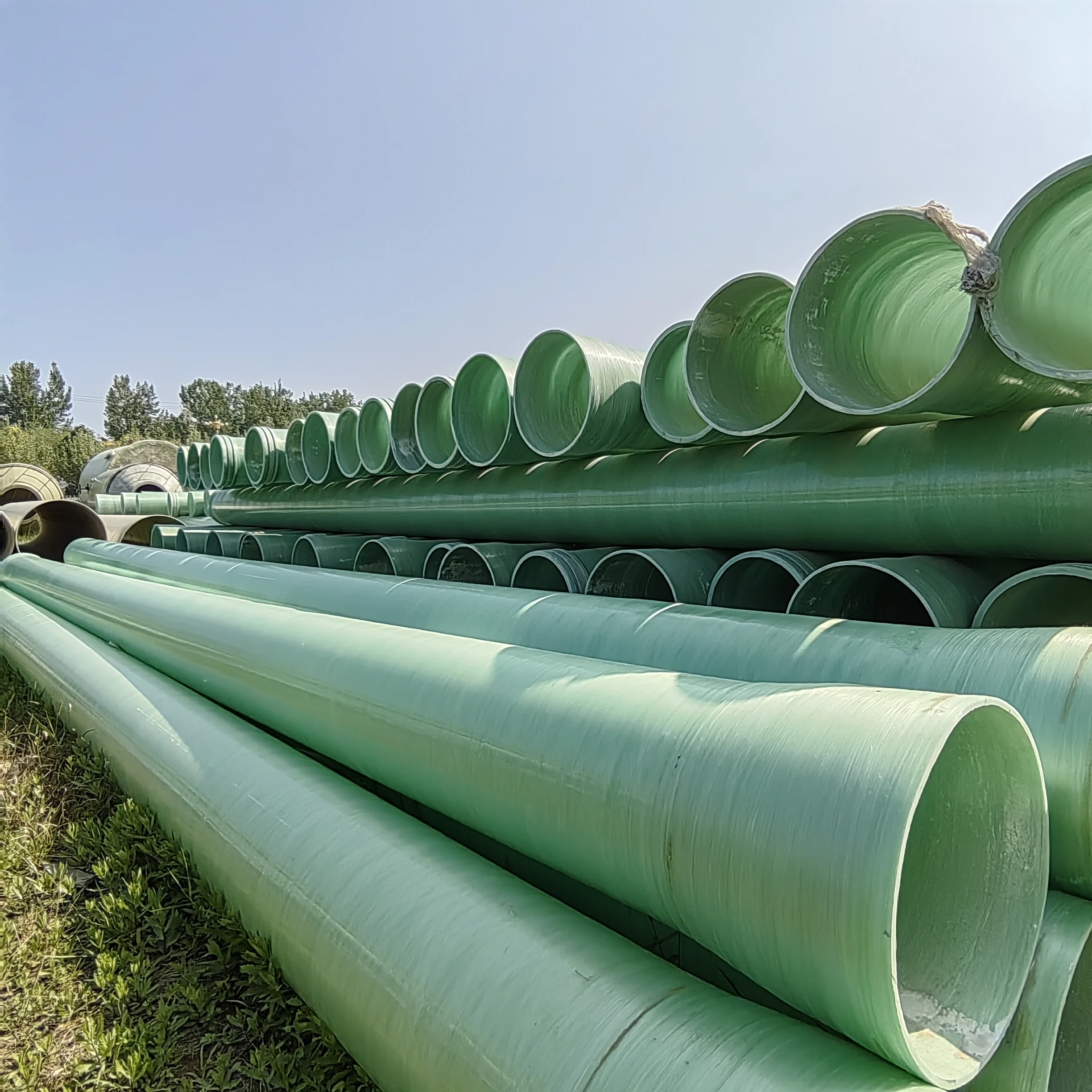 Factory Custom Diameter 40mm-4000mm Glass Fiber Reinforced Pipe Frp ...