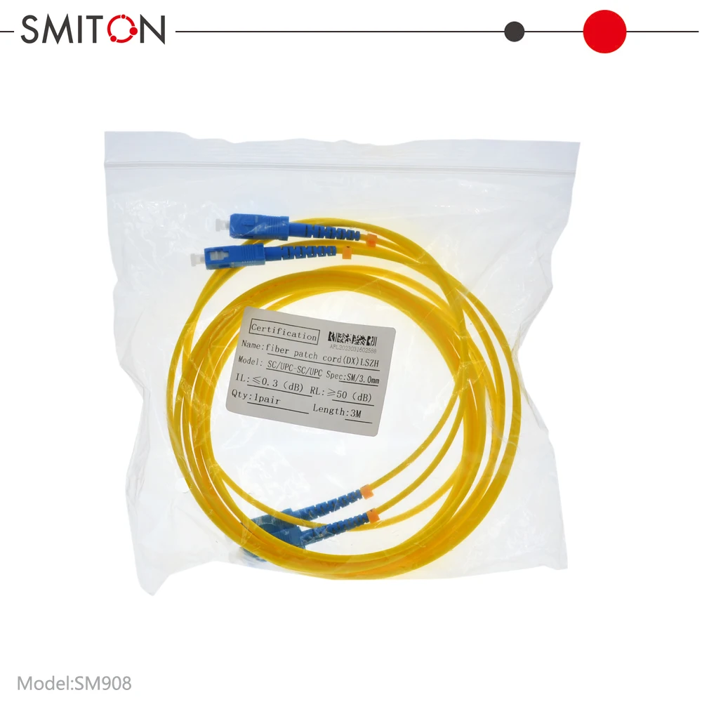 3m Sc-sc Duplex Multi-mode Fiber Optic Cable Fiber Patch Cord - Buy Sc ...