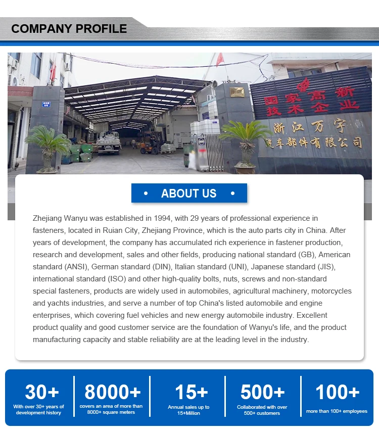 High Quality M4-M16 Stainless Steel Bolt Set - DIN