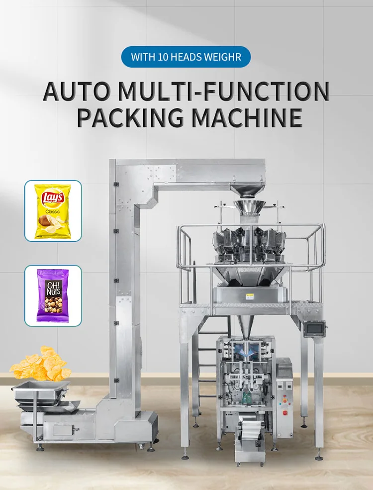 Fully Automatic Rice Packaging Machine Equipment Wheat Vegetable Seed ...