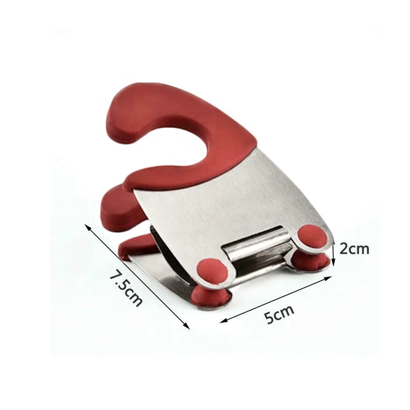 Portable Kitchen Functional Stainless Steel Convenient Pot Side Clips ...