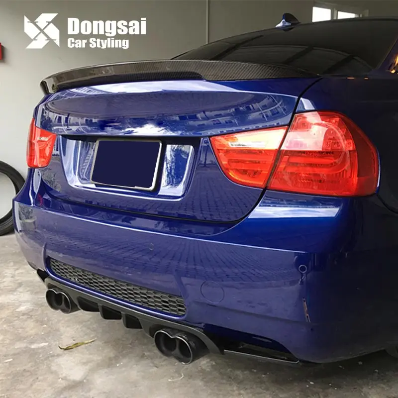 P Type Forging Carbon Fiber Spoiler Ducktail Rear Trunk Lip Tail Wing ...