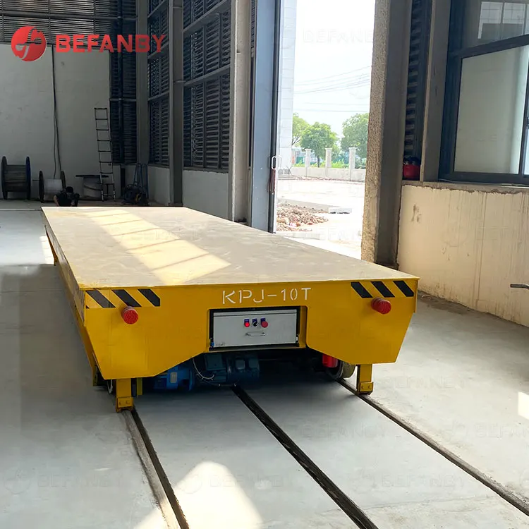 Simple Structure Paper Plant Heavy Machine Rail Transfer Trolley For ...