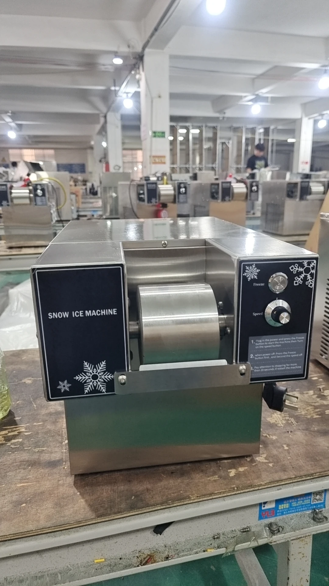 EASY to Operate Snow Flake Ice Cream Machine - High Performance