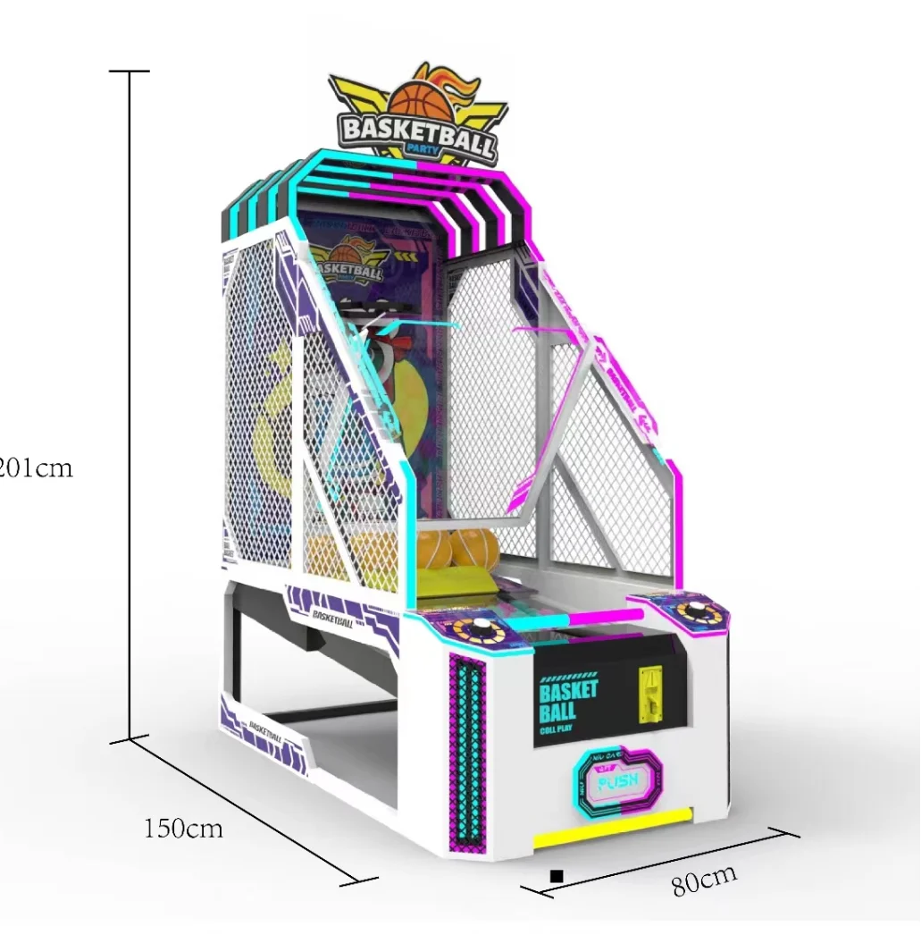 Indoor Coin-Operated Kids Street Basketball Arcade Game Machine with HD ...