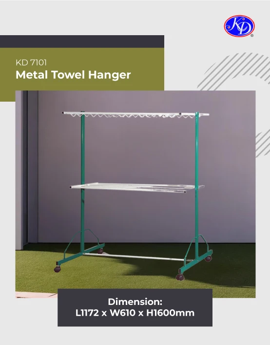 Malaysia Made Free Standing Metal Tower Hanger Rack KD-7101 Clothes ...