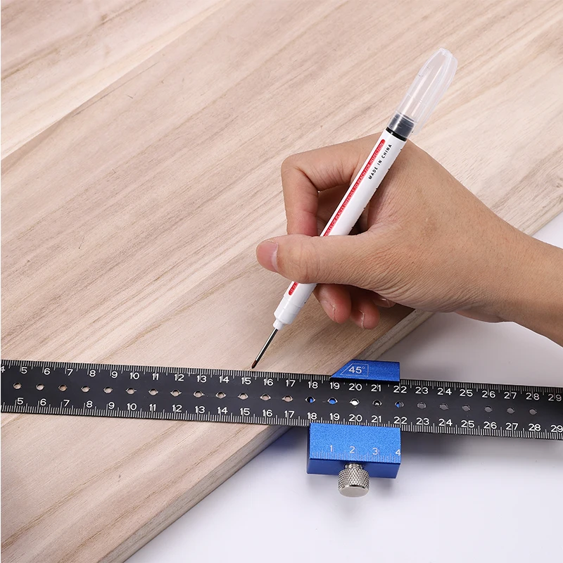 90 Degree Speed Square Tool With Two Hole Measuring Ruler Triangle ...