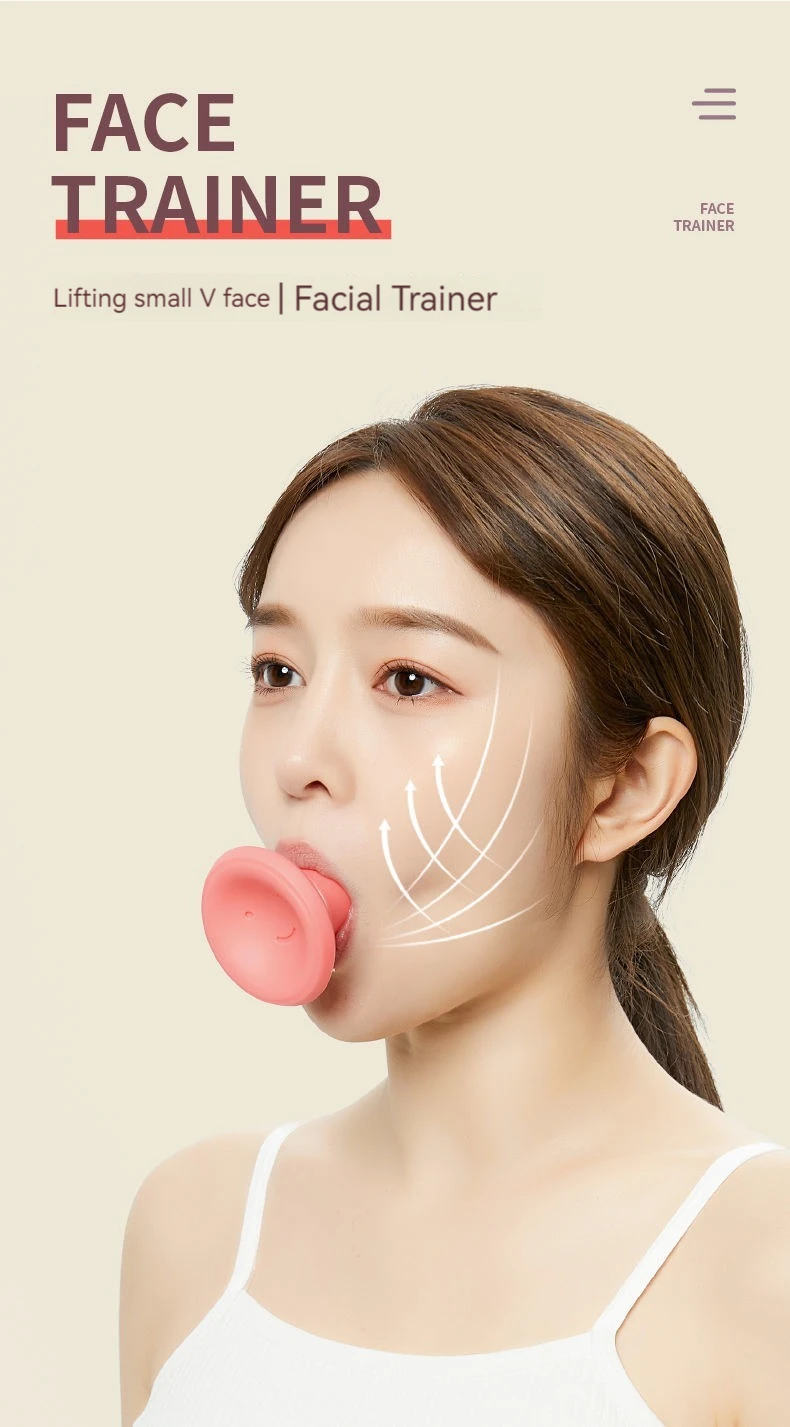 Silicone Facial Lifter Jaw Exerciser Shaper Masseter Muscle Trainer for ...