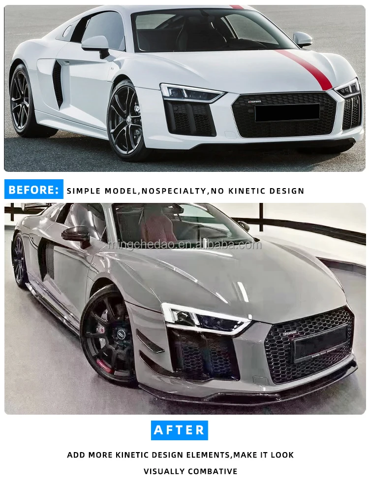 Performance Style Carbon Fiber Front Bumper Front Canard Front Bumper ...