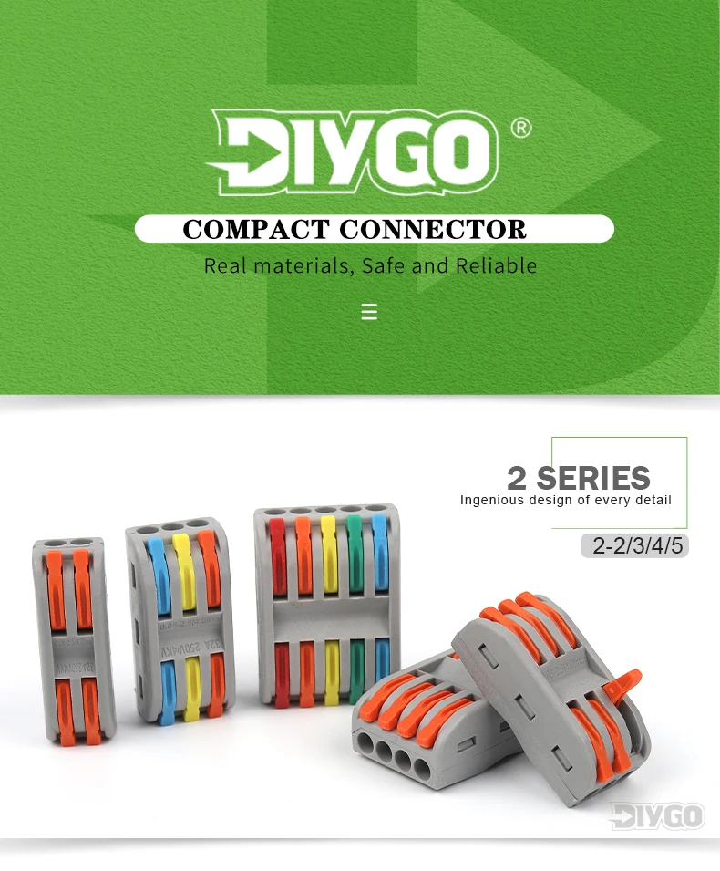 Quick Plug-in Wire Connectors Electrical Terminals Fast Universal ...