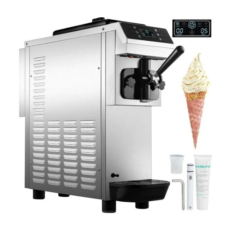Ice Cream Machine Soft Serve Frozen Yogurt Ice Cream Machine Countertop ...