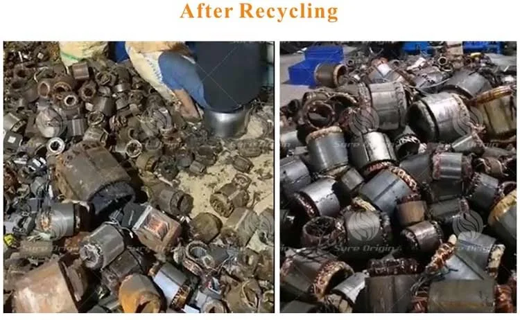 Electric Used Motor Wrecker Scrap Motor Stator Disassembly Separation ...