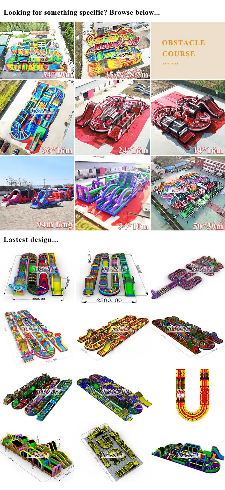 Outdoor Giant Obstacle Course - Ultimate Inflatable Fun