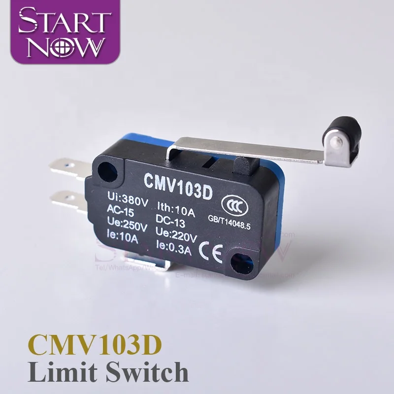 Momentary Micro Limit Switch Cmv103d Ue220v 0.3a With Long Handle Open ...
