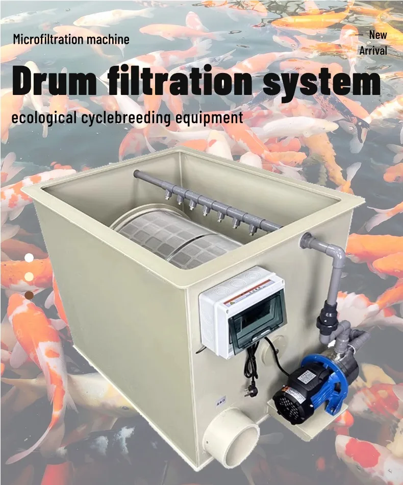 Efficient Fish Pond Water Treatment with Micro Drum Filter