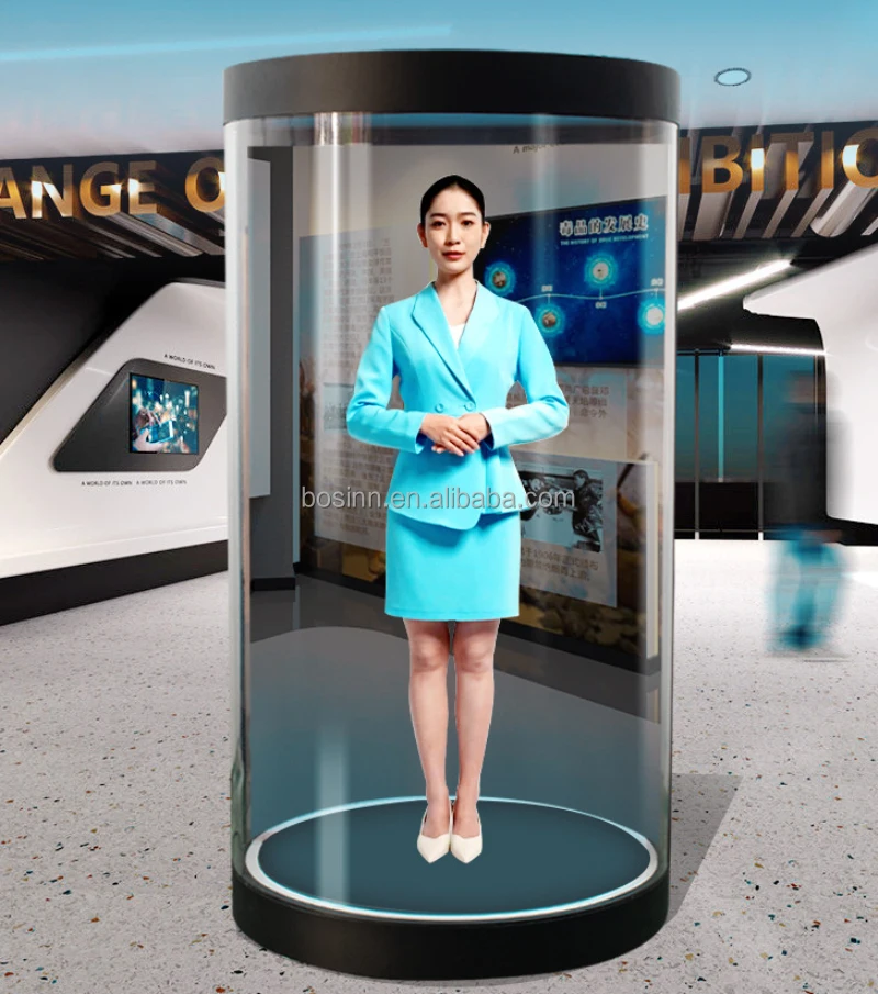 Levitating Image 3D Holographic Digital Human Display Dance Advertise ...