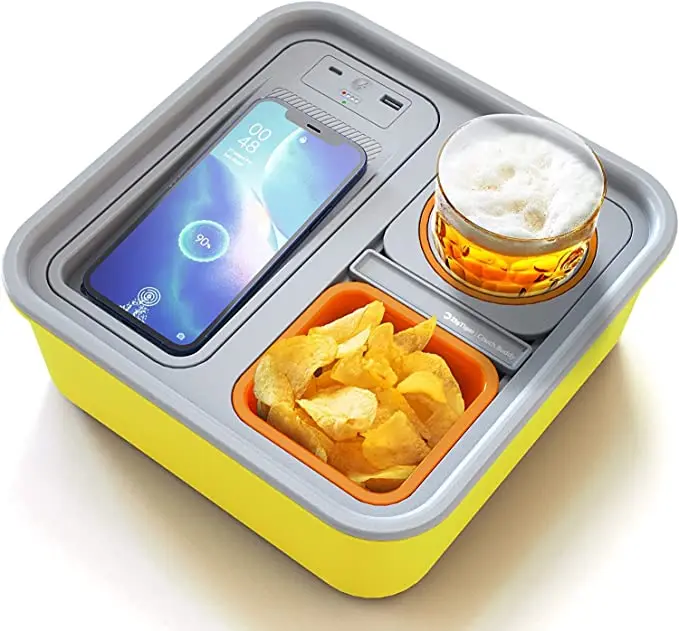 Couch Kit Cup Holder with Wireless Quick Charger - Smart Gift