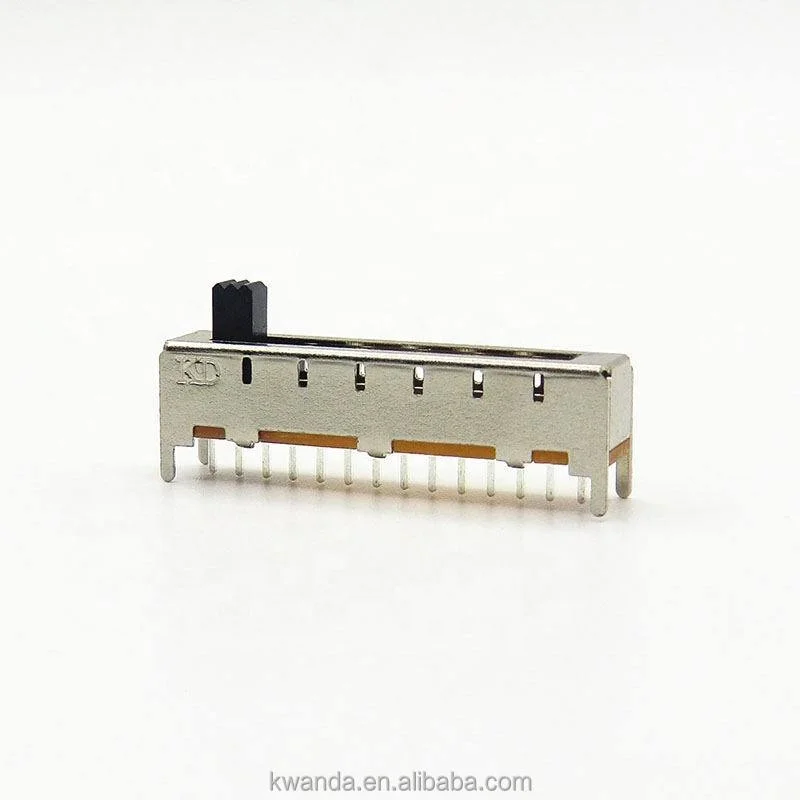 1P12T Vertical Slide Switch - 0.3A 50V DC Light Switch