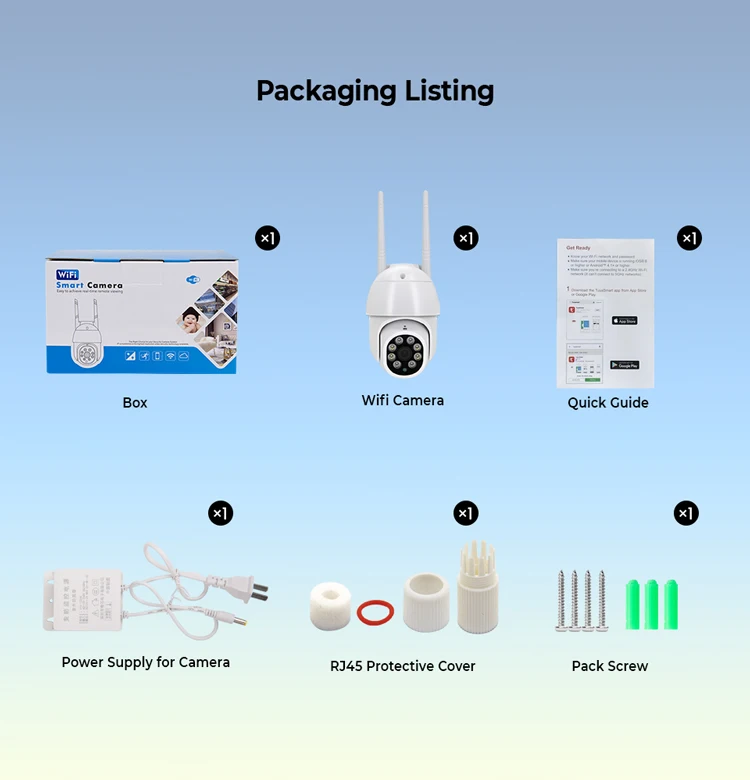 Full HD 1080P Outdoor Security Camera with Auto Tracking