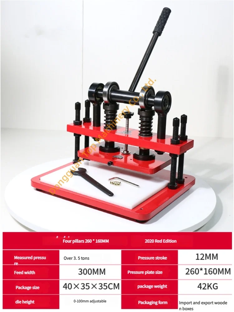 3.5T 360*220MM Manual Die Cutting Machine Small Pressure Die Stamping ...