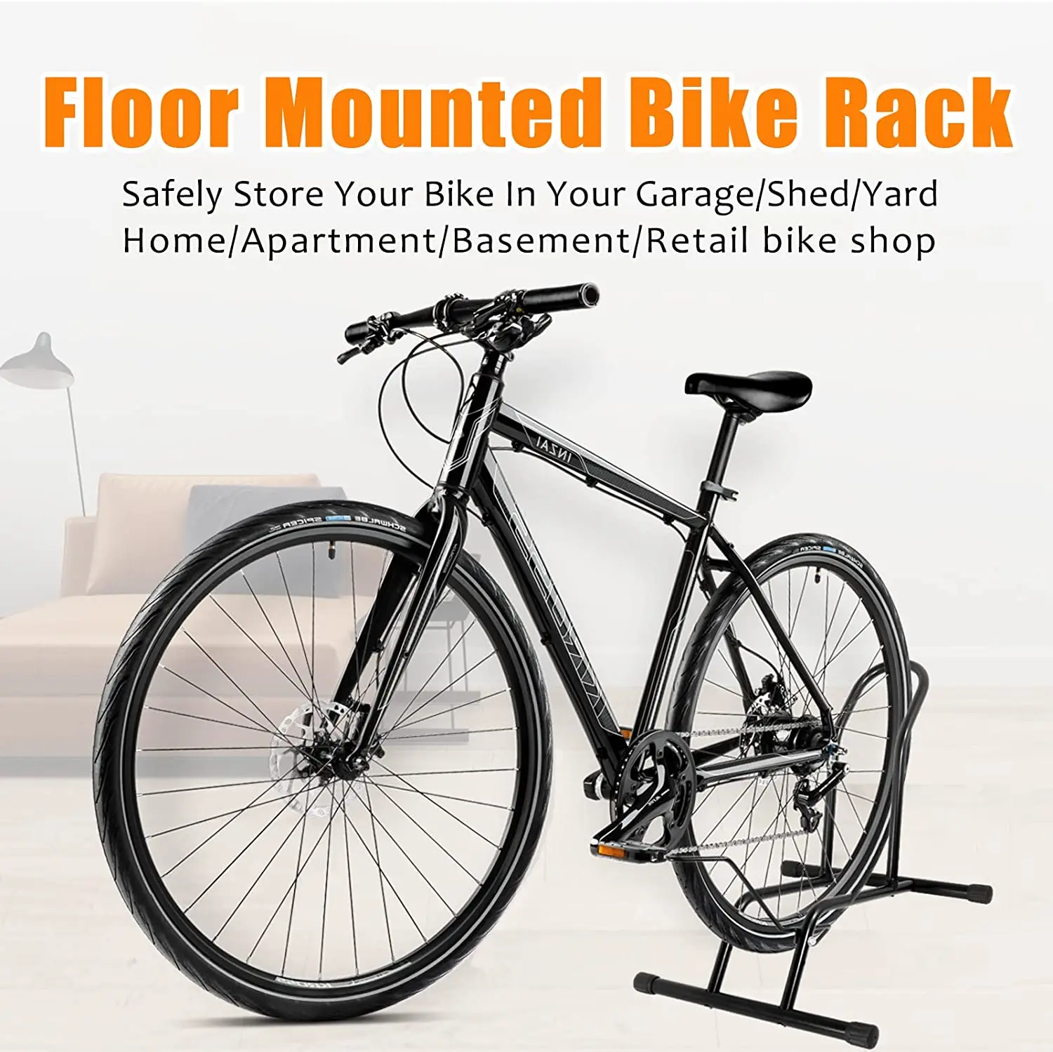 Indoor Small And Easy To Store Mountain Bike Ground Bicycle Parking ...